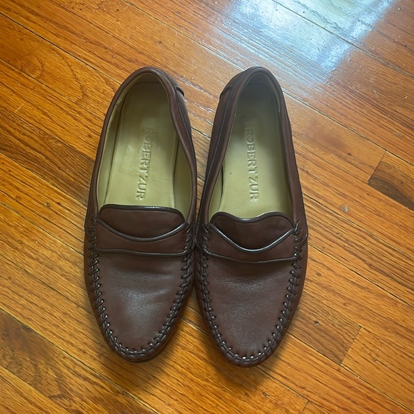 Robert Zur | Shoes | Robert Zur Brown Leather Penny Loafers | Poshmark
